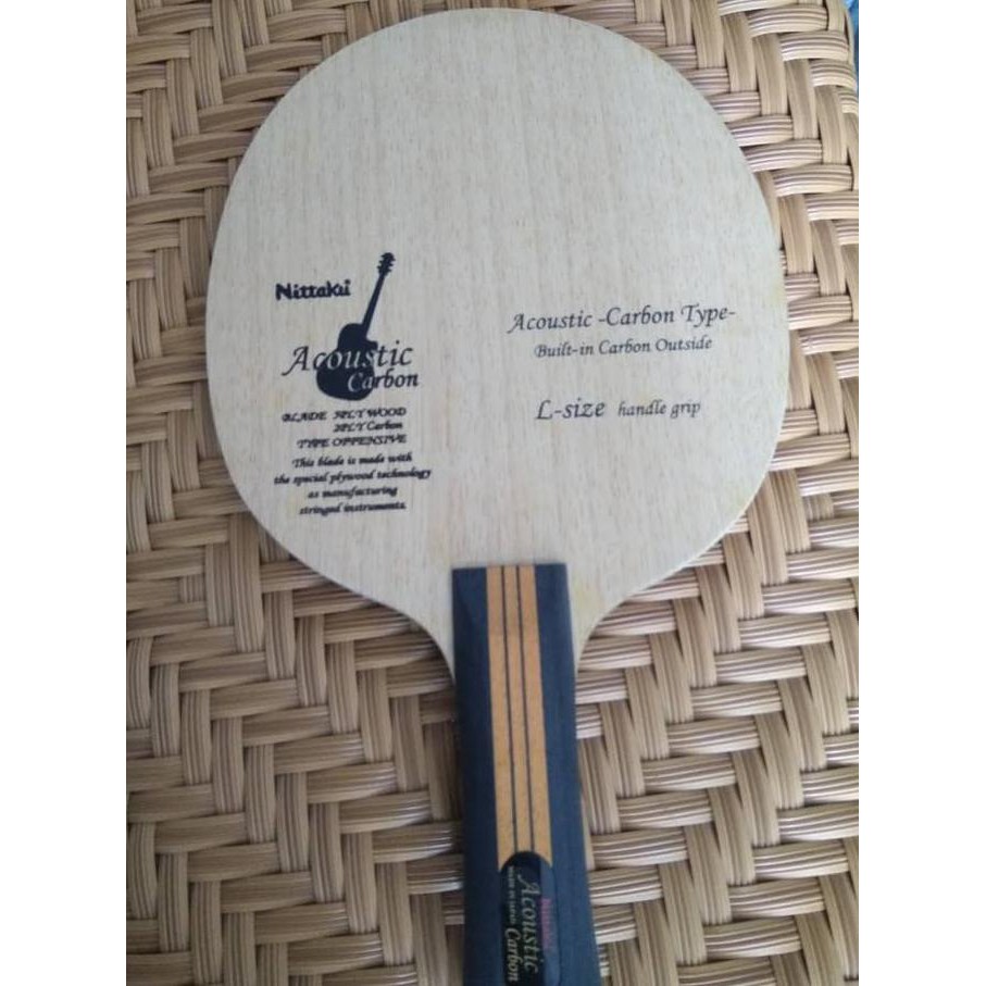 Jual Sale!! Kayu Pingpong /Tenis Meja Nittaku Acoustic Carbon Terbaru | Shopee Indonesia