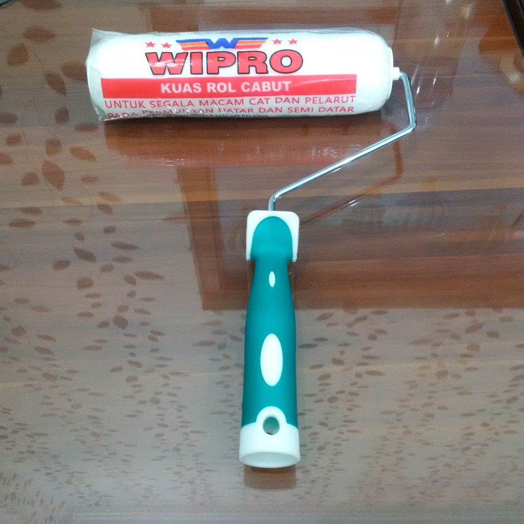 Jual kuas roller cat tembok Wipro + Gagang 9" Putih | Shopee Indonesia