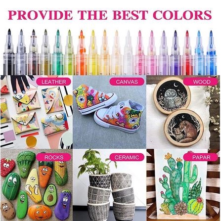 Jual Acrylic Paint Extra Fine Marker Pen For Multi Surface DIY | Shopee ...