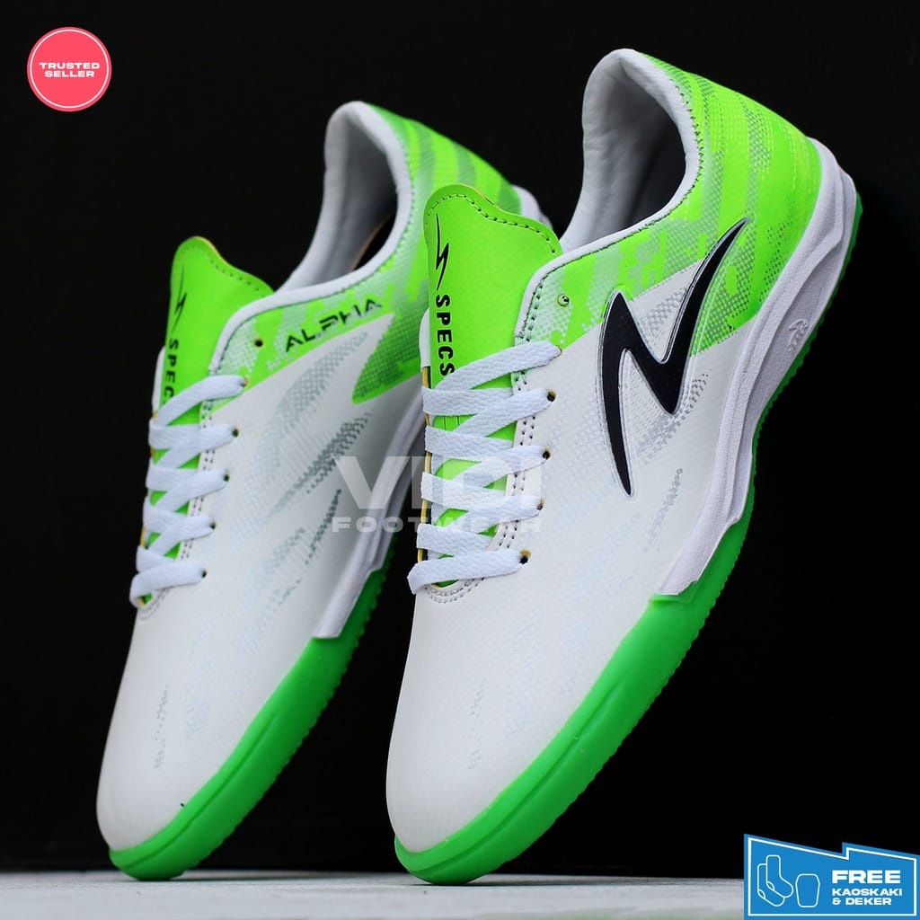 Jual SEPATU FUTSAL PRIA SPEC ACCELERATOR ALPHA PRO 1.1 PUTIH IJO ...