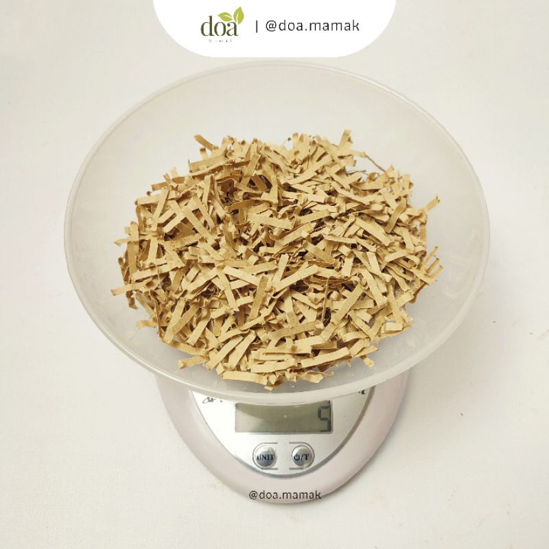 Jual kertas cacah coklat 5 gr, shredded paper, craft paper | Shopee ...