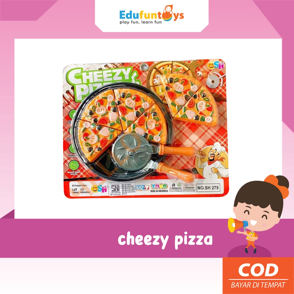 Jual Mainan CHEEZY PIZZA / mainan anak masak masakan piza set SH275 ...