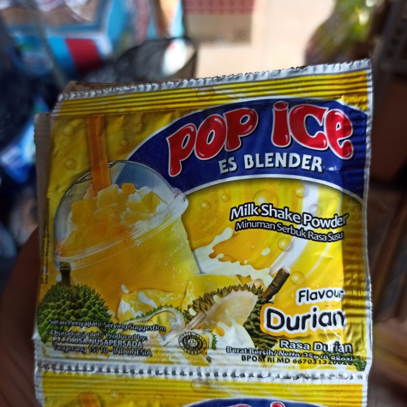 Jual Minuman Bubuk Pop Ice Rasa Durian | Shopee Indonesia