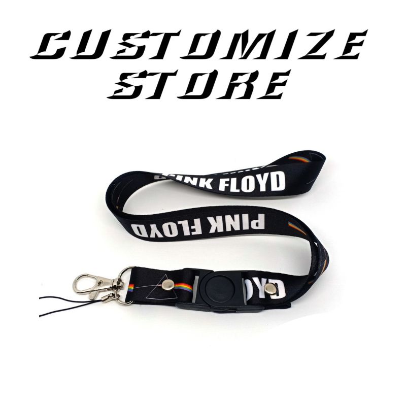 Jual LANYARD BAND PINK FLOYD TALI ID CARD GANTUNGAN HP PODS NAME TAG ...