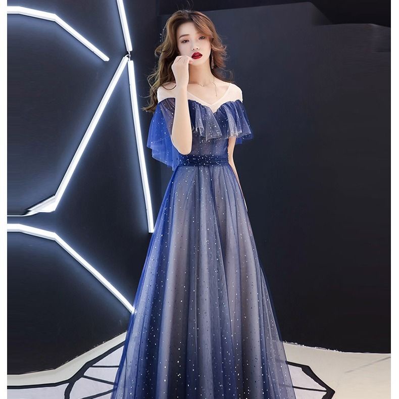 Jual Gaun malam elegan ratu aura baru gaun kelulusan rok siswa panjang ...