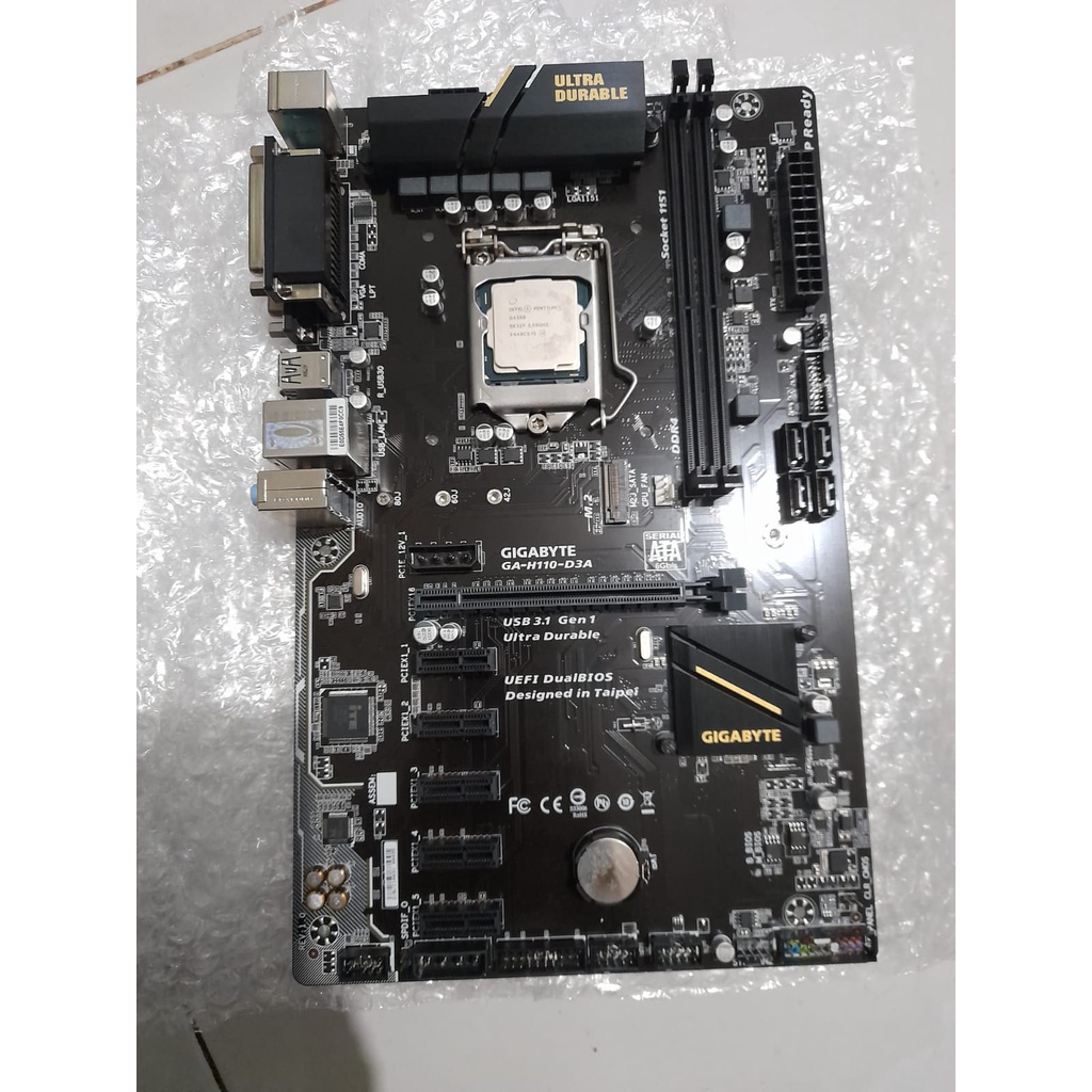 Jual MOTHERBOARD GIGABYTE GA H110 D3A + Proc G4560 | Shopee Indonesia