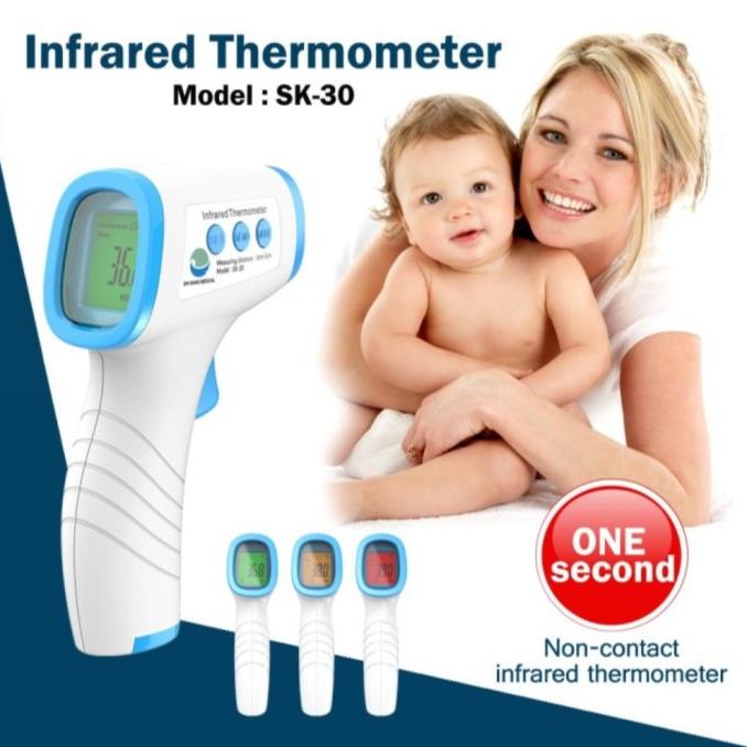 Jual Thermometer infrared Gun non contact alat ukur suhu tubuh | Shopee ...