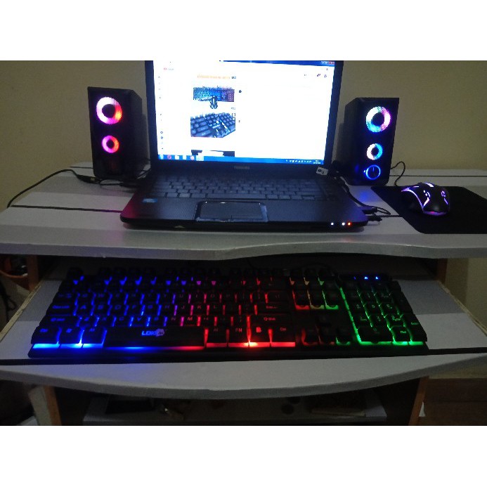 Jual Gaming Keyboard PC komputer Game RGB LED LDKAI R260 kiboard key ...