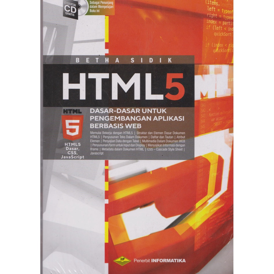 Jual BUKU BUKU HTML 5 ( Dasar- dasar pengembangan aplikasi berbasis web ...