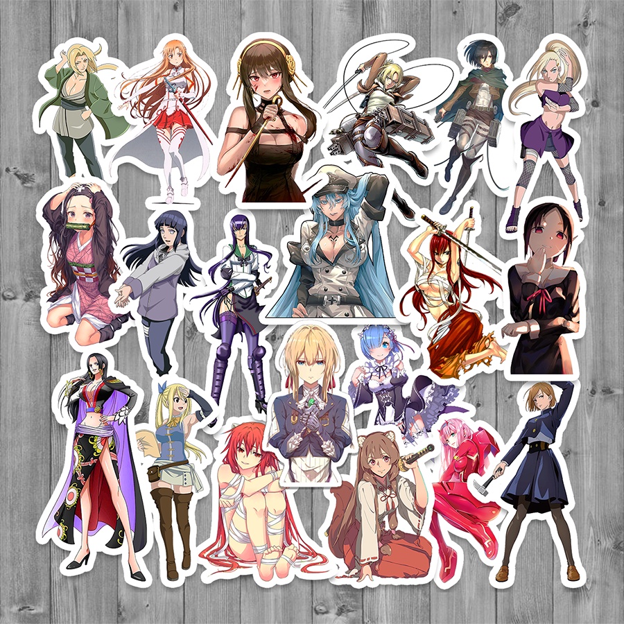 Jual STICKER PACK TUMBLR - WAIFU / ANIME GIRLS [20 PCS] | Shopee Indonesia