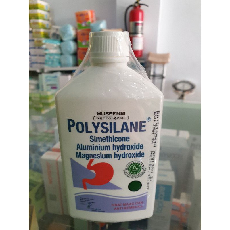 Jual Polysilane Syrup 180 ml, obat maag kembung gerd | Shopee Indonesia