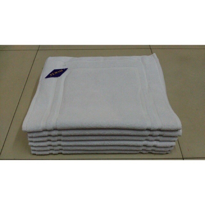 Jual keset kaki hotel putih 45x70 serap | Shopee Indonesia