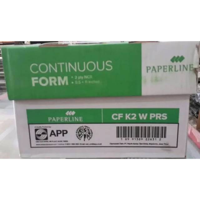 Jual CONTINUOUS FORM MERK PAPERLINE 2 PLY HVS UKURAN A4 BAGI 2 FULL SET ...