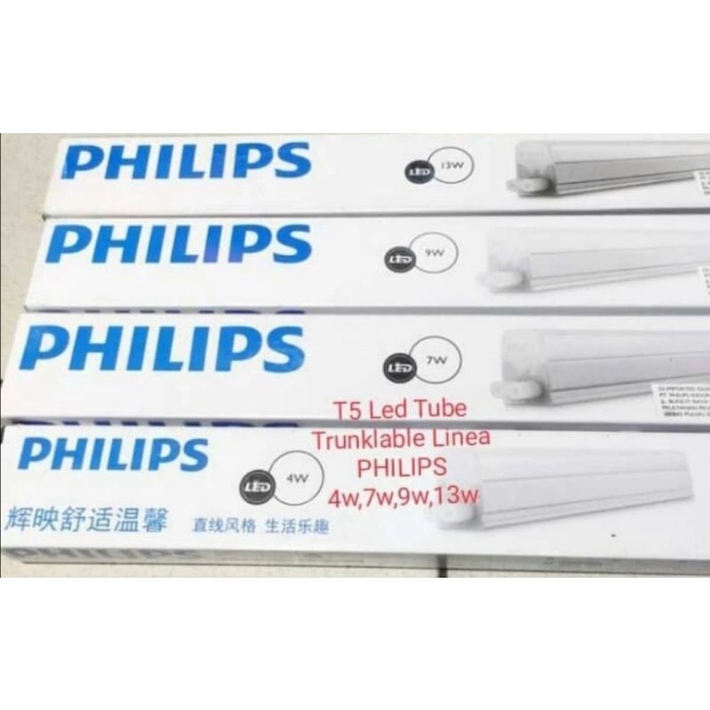 Jual Lampu TL Neon T5 LED Philips Linea Panjang 4w(30cm) 7w(60cm) 9w(90cm) 13w(120cm) cdl/ww ...