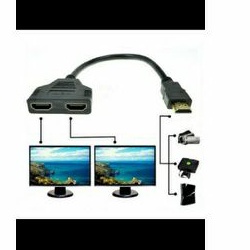 Jual KABEL HDMI SPLITTER 2 PORT TANPA POWER - 1 INPUT KE 2 OUTPUT Kabel ...