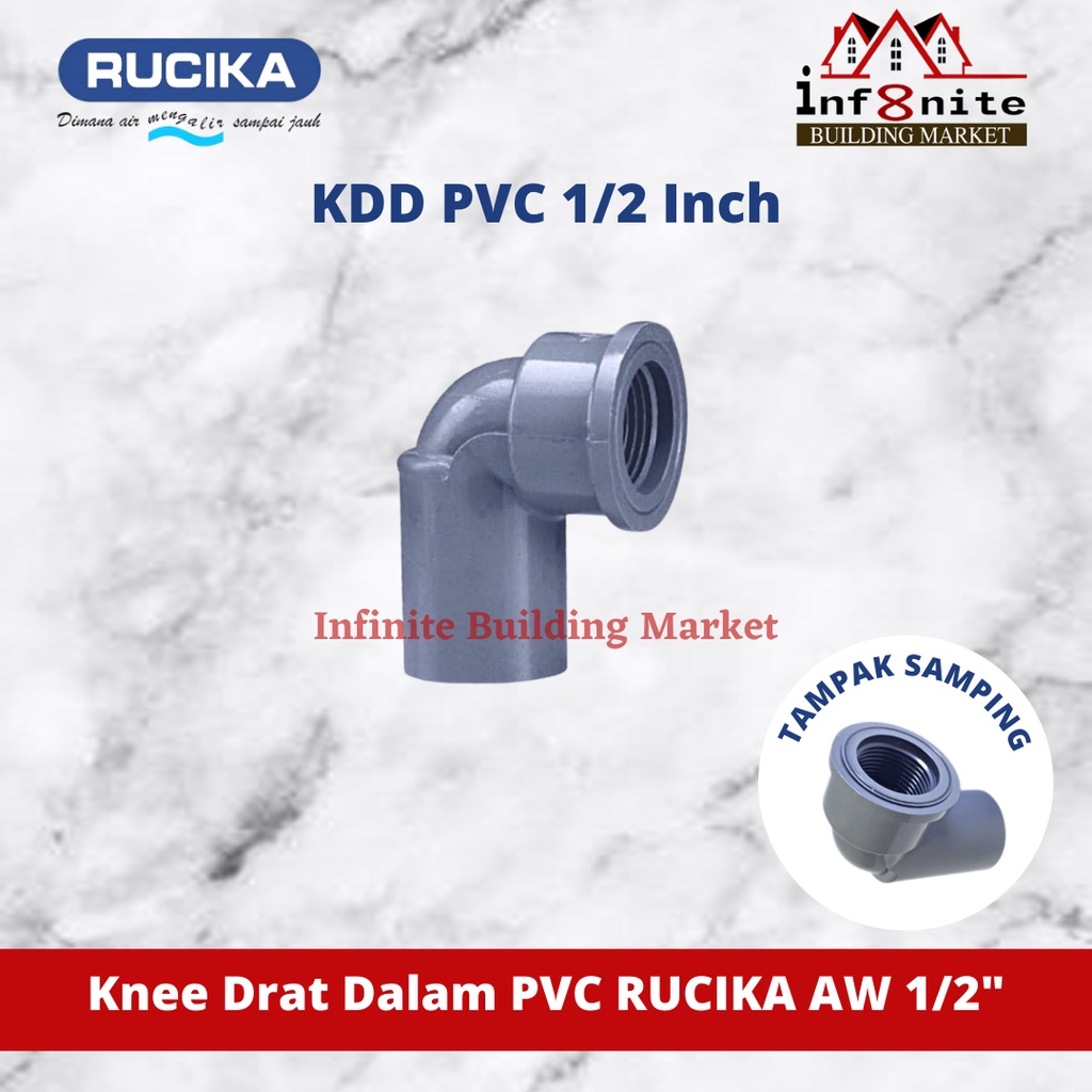 Jual Keni Drat Dalam 1/2" RUCIKA AW Elbow L Knee KDD 1/2 Inch Faucet Elbow | Shopee Indonesia