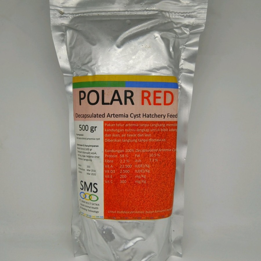 Jual POLAR RED 500GR - PAKAN BURAYAK IKAN - ARTEMIA INSTANT TINGGAL ...