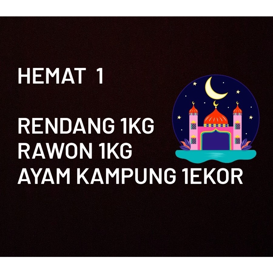 Jual Paket Lebaran SUPER Hemat 1 - Daging Rendang, Daging Rawon, Ayam ...