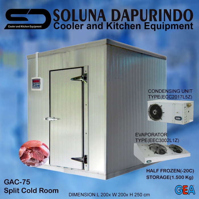 Jual GEA SPLIT COLD ROOM GAC-75 HALF FROZEN / GAC75 ruangan dingin ...