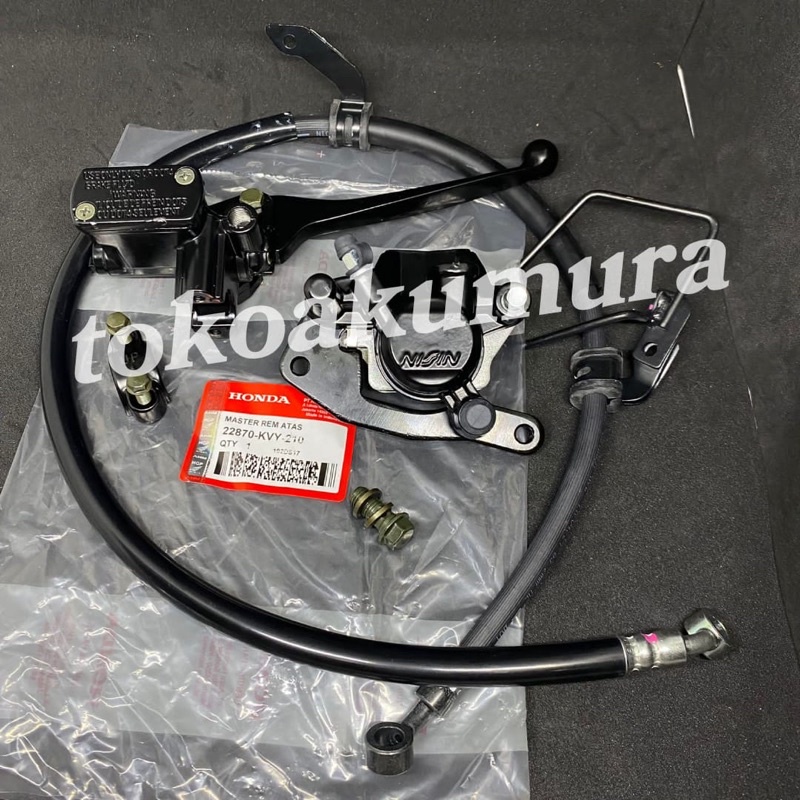 Jual master rem atas assy + selang + kaliper cakram depan beat karbu vario lama vario karbu ...
