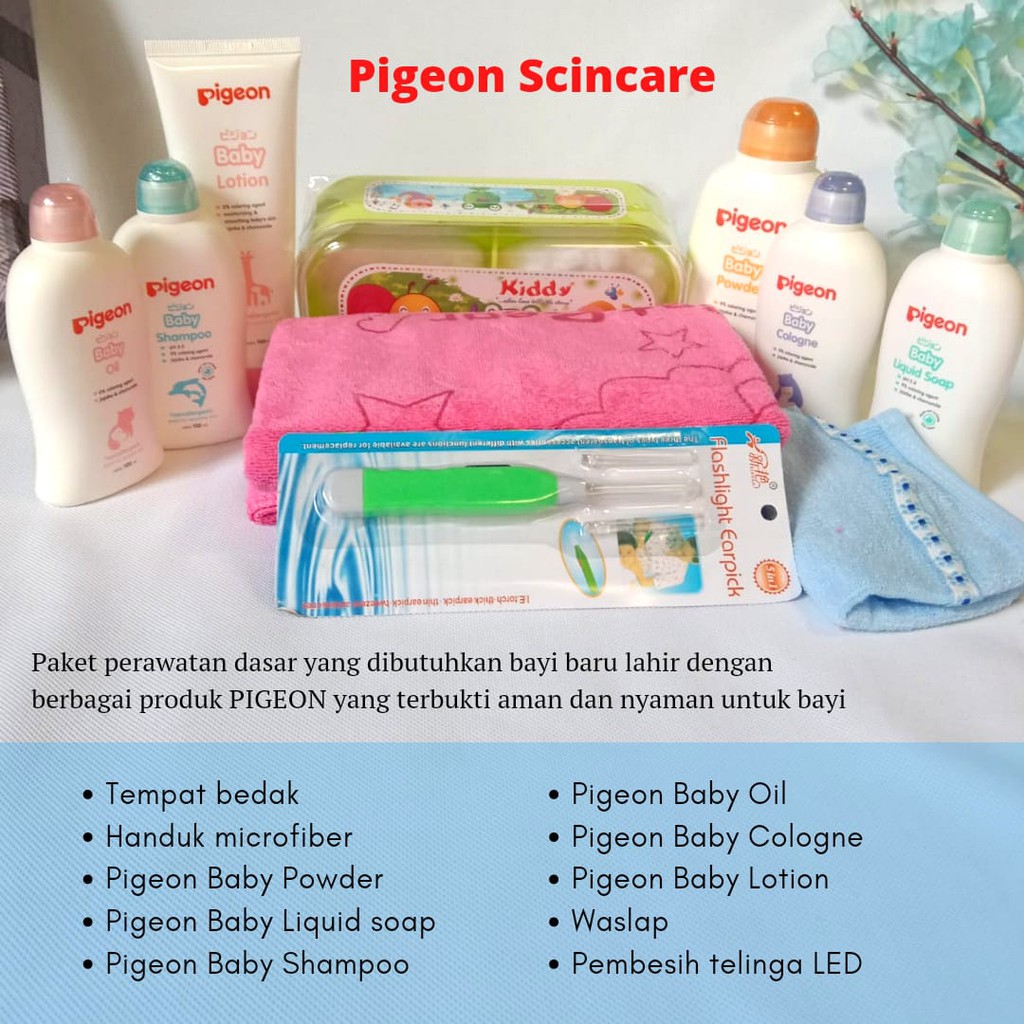 Jual Pigeon paket perlengkapan mandi/ Perawatan bayi /sampo bayi/sabun ...