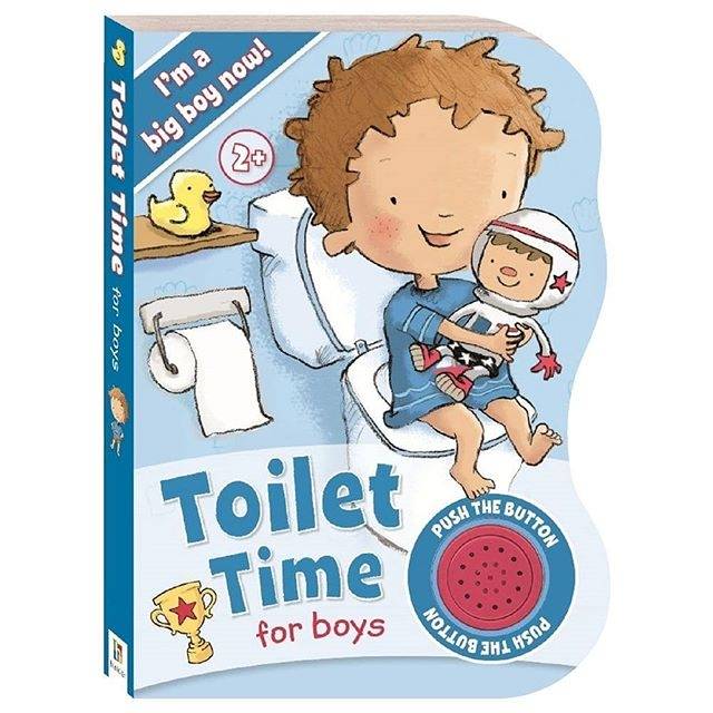 Jual Toilet Time for Boys - Sound Book With Toilet Flush Sound Button ...