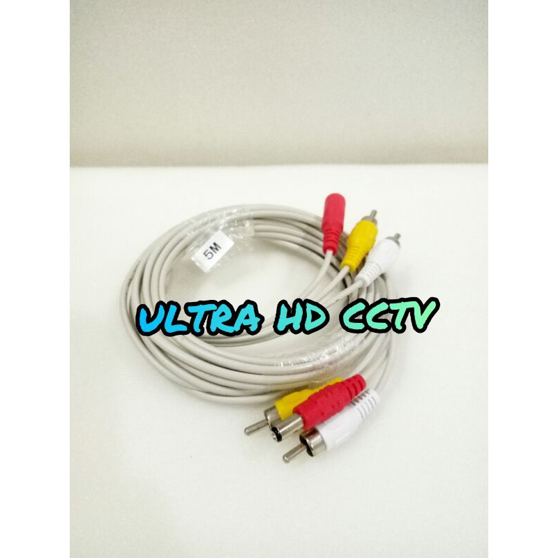 Jual KABEL JADI CAMERA CCTV 5METER 3JALUR VIDEO, AUDIO & POWER MURAH ...