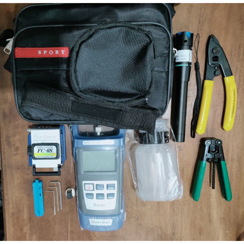 Jual FTTH Tool Set -Tools Kit Fiber Optic ftth toolkit cleaver opm ...