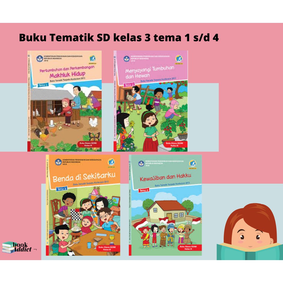 Jual Buku Tematik SD kelas 3 (tema 1 s/d 4) | Shopee Indonesia