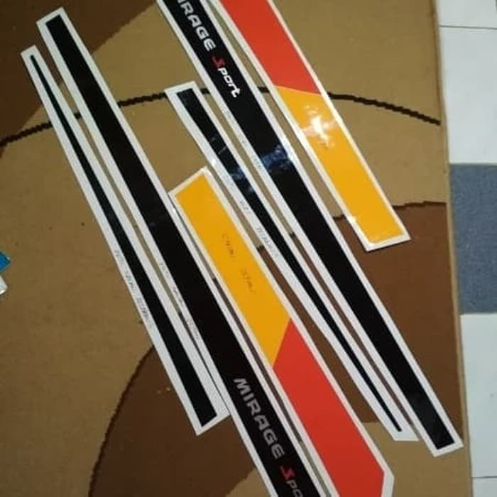 Jual Spesial - Sticker Body Mitsubishi Mirage Sport 1 Set ( Kiri ...