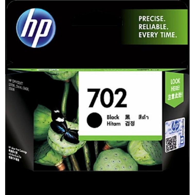 Jual TINTA HP 702 BLACK 100% ORIGINAL HP | Shopee Indonesia