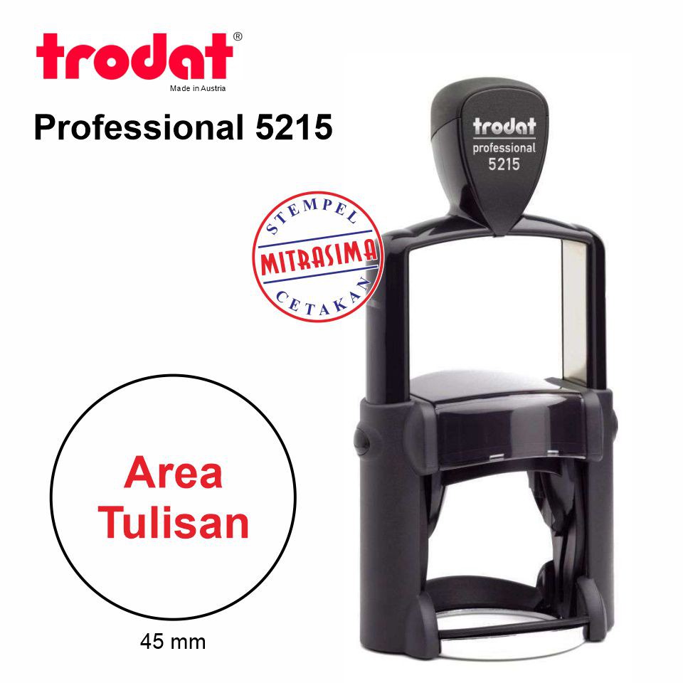 Jual Stempel Trodat 5215 ( Stempel Trodat Professional Model Bulat ) | Shopee Indonesia