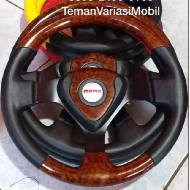 Jual SETIR STIR STEER RACING MOBIL UNIVERSAL 14 INC KAYU WOOD WARNA ...