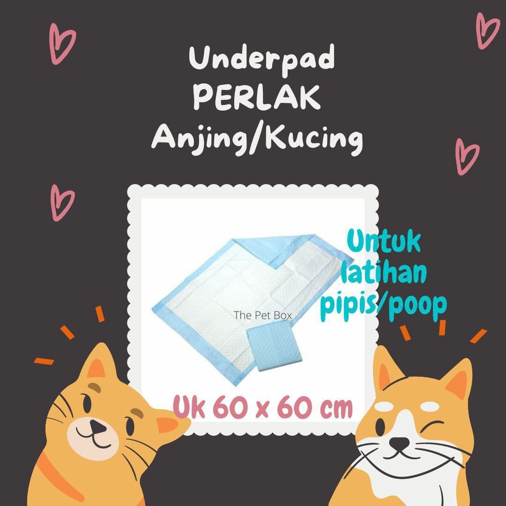 Jual Alas Pipis Kucing Anjing UNDERPAD Perlak Pee Poop Kucing Anjing Uk ...