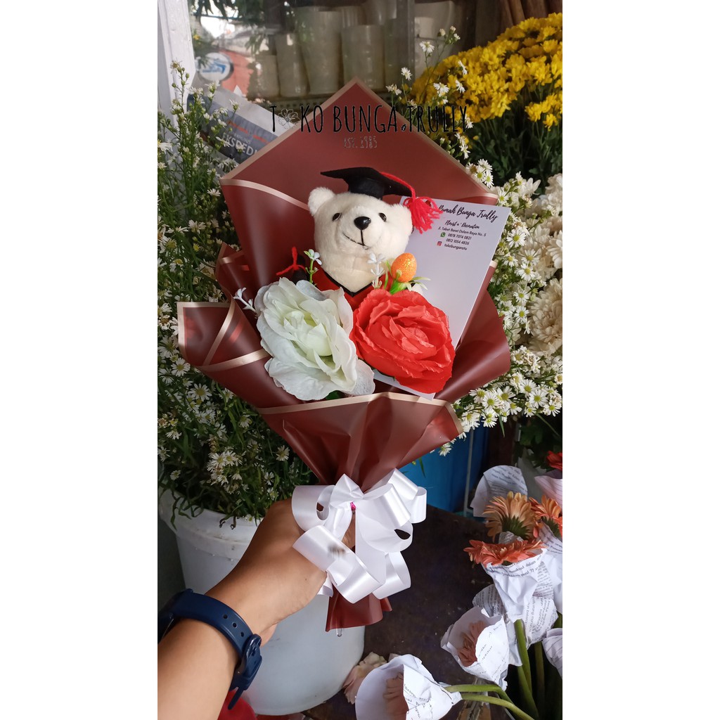 Jual GRADUATION HAND BOUQUET | 01 BUKET WISUDA BUNGA ARTIFICIAL ...