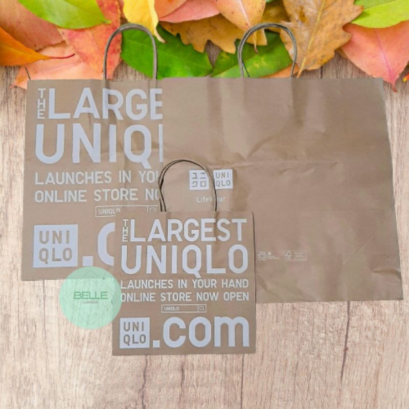 Jual Paper Bag Uniqlo Original | Shopee Indonesia