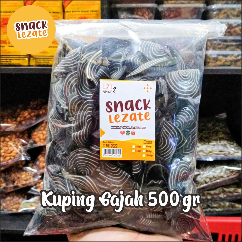 Jual Kuping Gajah 500gr Snack Kiloan Murah/ Kripik Kuping Gajah Snack ...