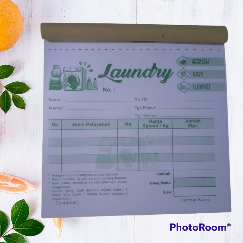 Jual buku nota laundry 1 rangkap | Shopee Indonesia