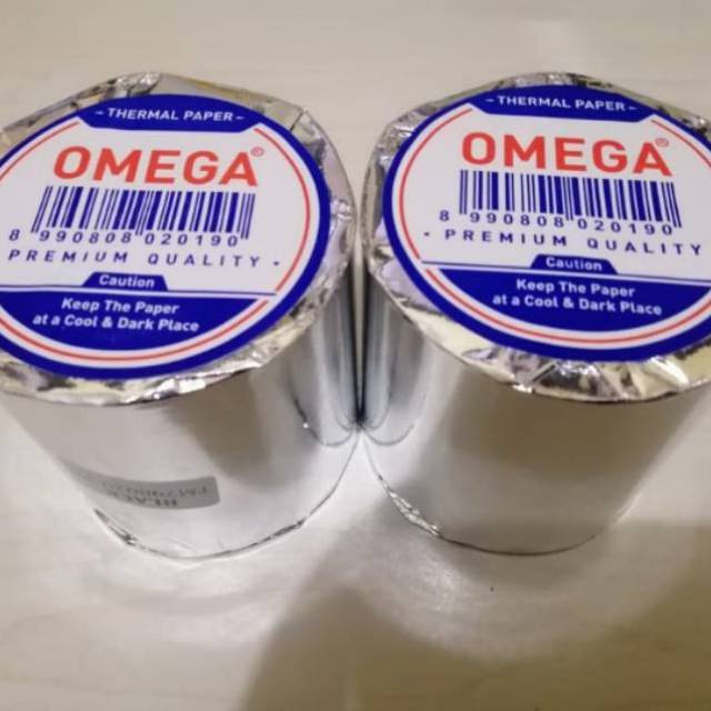 Jual Kertas Kasir Thermal Ukuran 80 x 80 mm merk Omega Paper | Shopee ...