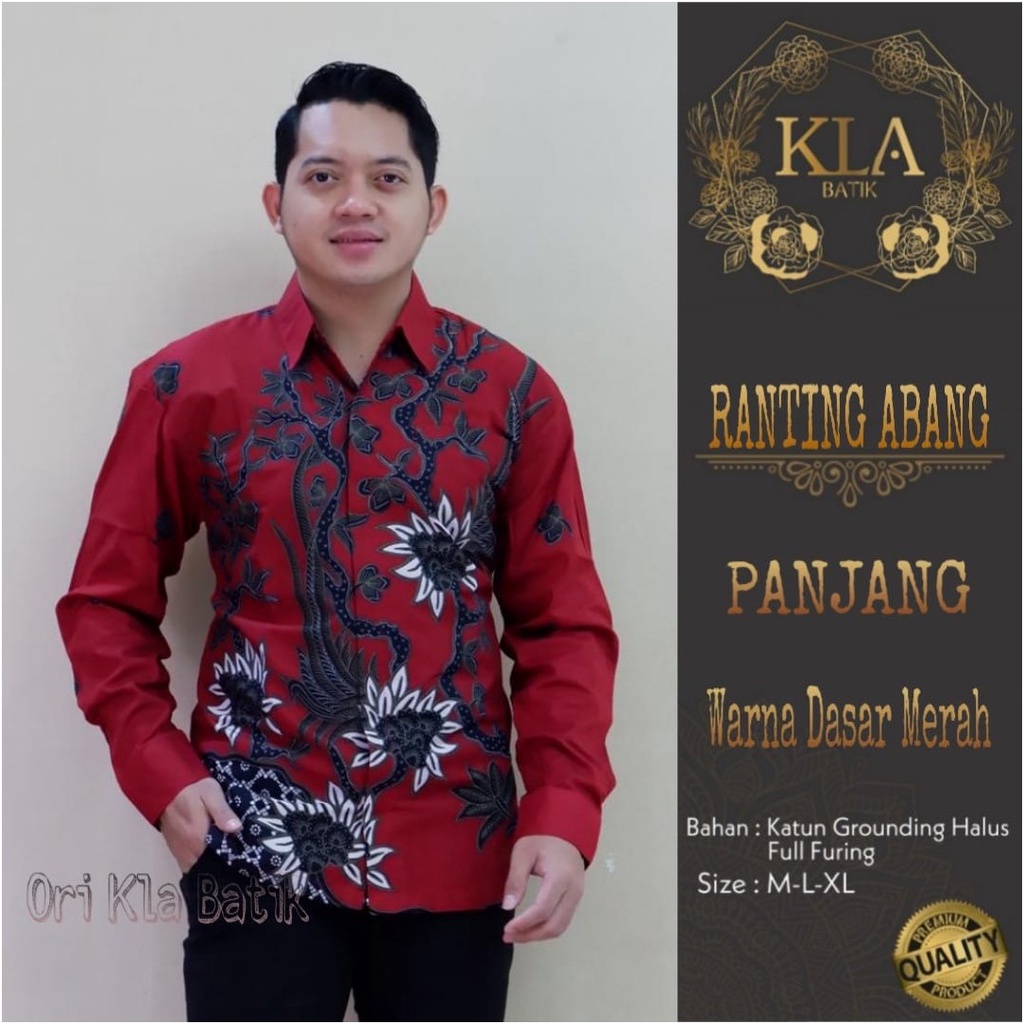 Jual PROMO RANTING ABANG KEMEJA BATIK SOLO PRIA LENGAN PANJANG LAPIS ...