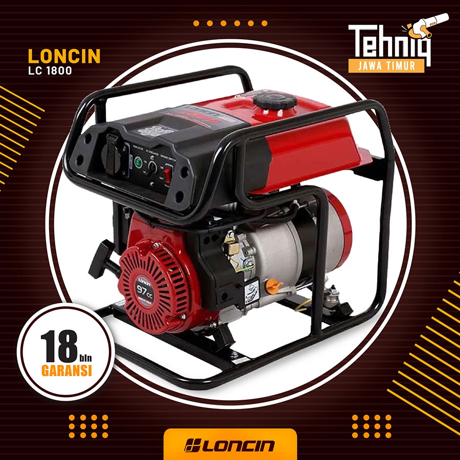 Jual Gasoline Generator LONCIN LC 1800 Genset Generator Listrik 1000 ...