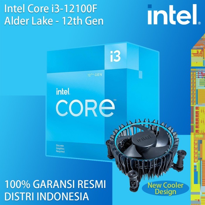 Jual Processor Intel Core i3-12100F Up To 4.3GHz Socket LGA 1700 Alder ...