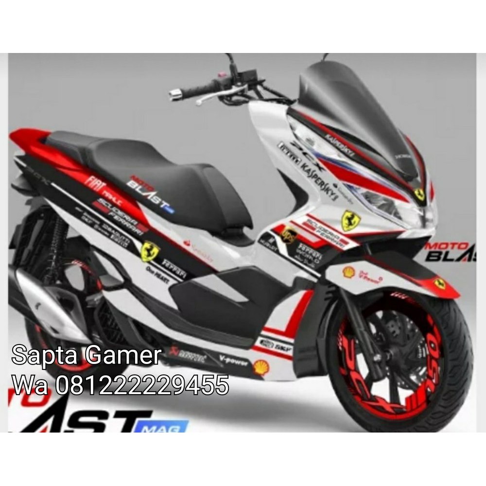 Jual Unik Decal pcx 2018 full body custom sticker pcx full body ...