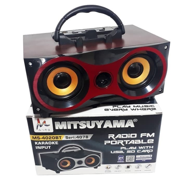 Jual SPEAKER RADIO PORTABLE BLUETOOTH MITSUYAMA MS-4020BT / FM Radio / USB SPEAKER RADIO ...