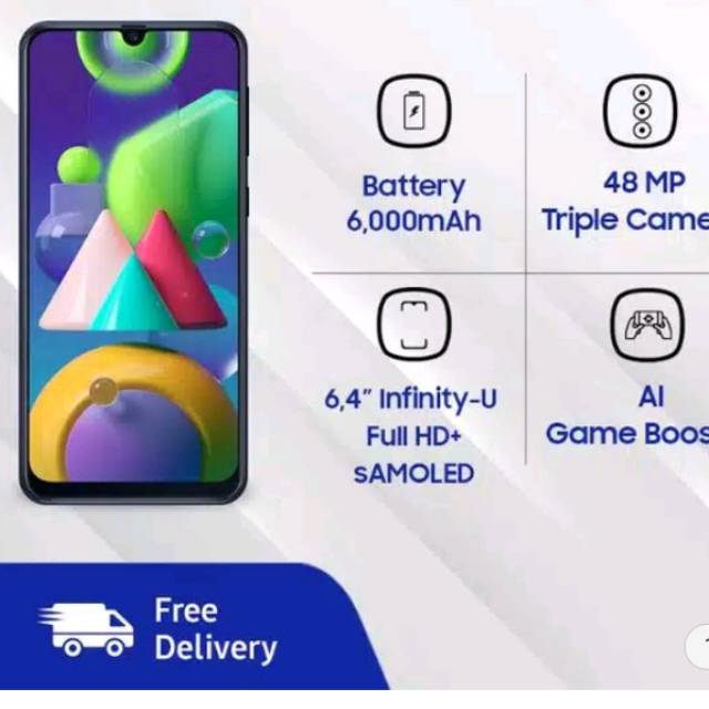 Jual Samsung Galaxy M21 4/64GB - Black | Shopee Indonesia