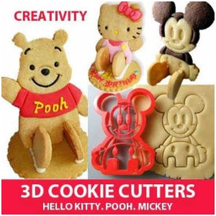 Jual Cetakan Roti Kue Kering Cutter Cookie Cookies 3D Hello Kitty HK ...