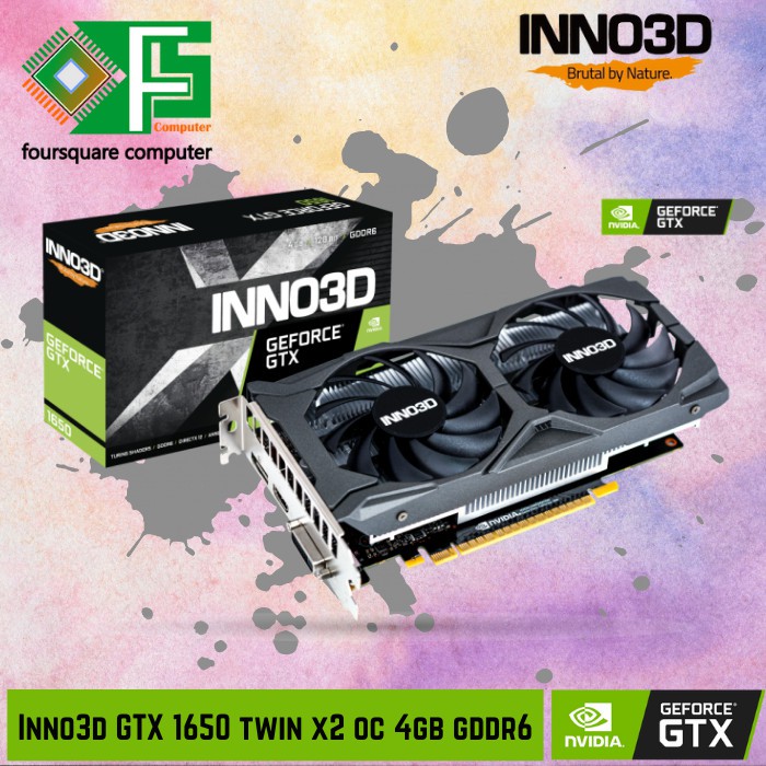 Jual Inno3D Geforce GTX 1650 Twin X2 OC 4GB GDDR6 128 Bit | GTX1650 4 GB | Shopee Indonesia