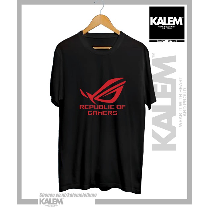 Jual BAJU KAOS LOGO ROG REPUBLIC OF GAMERS - KALEMCLOTHING | Shopee ...