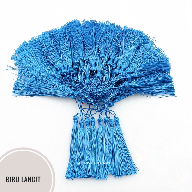 Jual Tassel Rumbai Kerajinan Tangan Warna Warni/ Gantungan hiasan tali ...