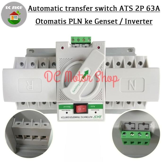 Jual Automatic transfer switch ATS 4P 63A Otomatis PLN ke Genset / Inverter | Shopee Indonesia